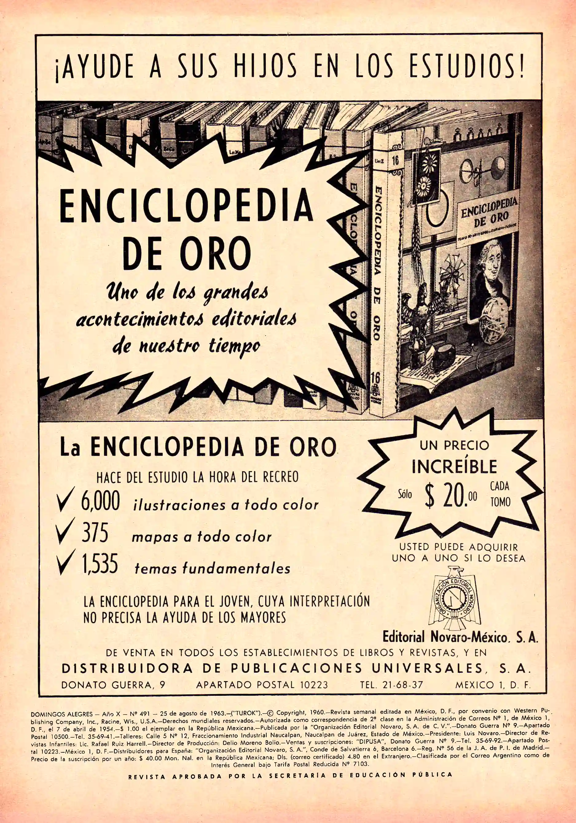 Editorial Novaro....Domingos Alegres,,,Vol...29 - Vamos a leer TBOs